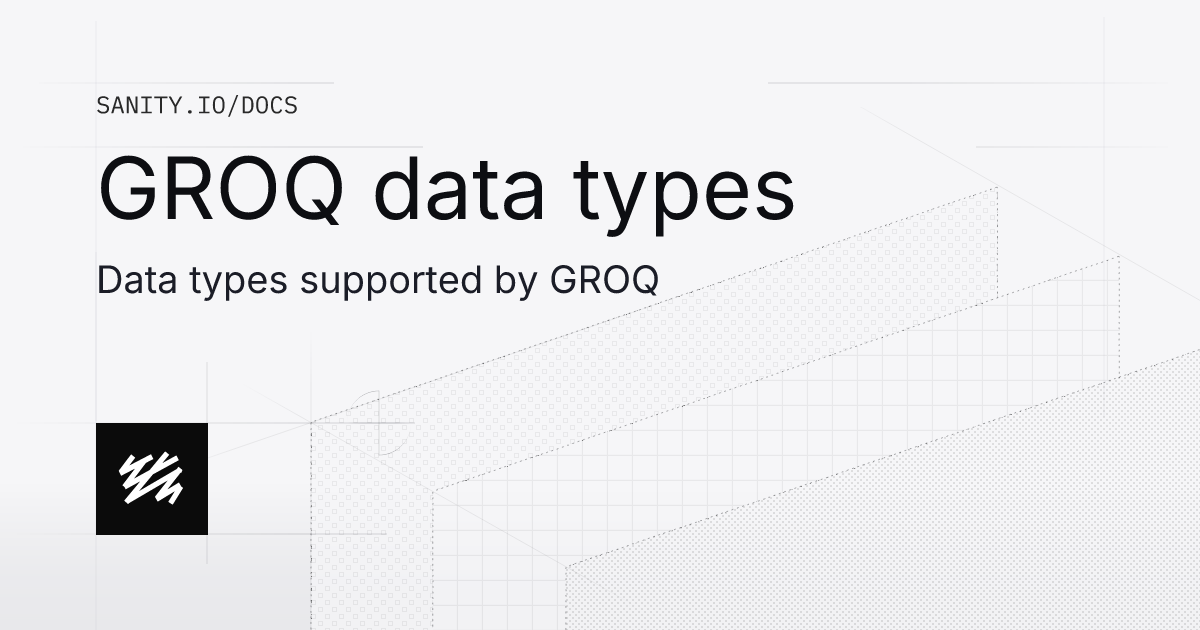 Data Types | Sanity Docs